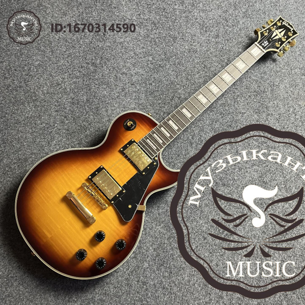Электрогитара Les Paul Custom Премиальная 6-струнная с аксессуарами 6 ...