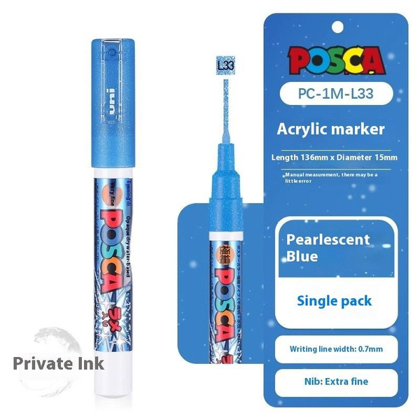 UNI POSCA PC-1M/3M/5M Акриловый Маркер Цветная Ручка Для Моделирования ...