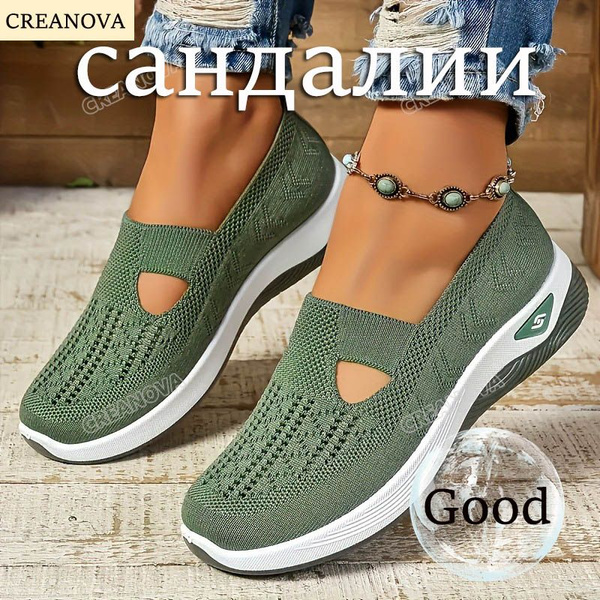 Босоножки Женский CREANOVA Платформа Breathable, размер 38 Лето Китай Без застёжки купить c ...