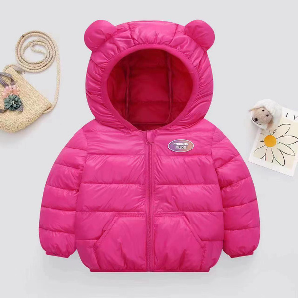 Куртка Мальчики, Девочки THANHDAT малиновый Полиэстер, размер 92, 98 Длинный Демисезон оверсайз ...