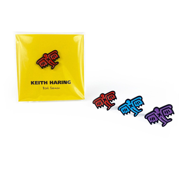 Значок металлический / Little Pins / Keith Haring - Bat Demon купить на ...