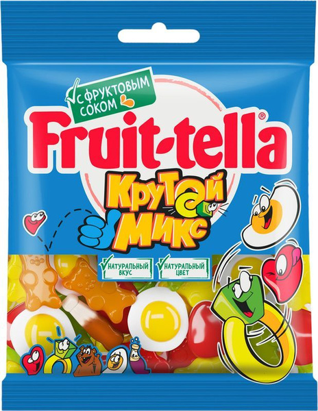 Мармелад Fruittella Крутой микс жевательный 70г купить на OZON по низкой цене (1861957990)