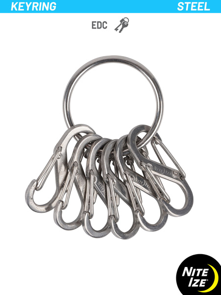 Брелок Nite Ize KeyRing Steel S-Biner - Стальной купить на OZON по ...