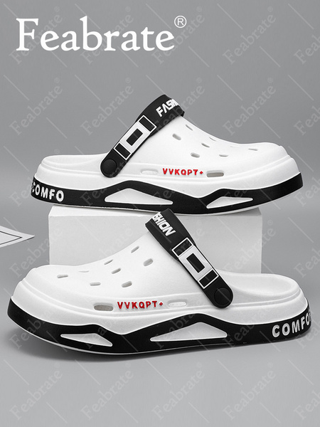 Сабо Мужской Feabrate EVA, размер 42, 43 Круглый нос, Водоотталкивающая пропитка Без каблука ...