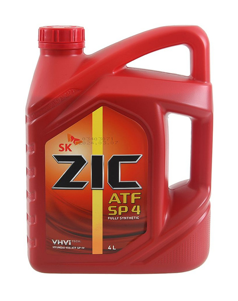 Масло трансмиссионное ZIC ATF SP 4 4 л 162646 купить c доставкой на OZON по низкой цене (1863244408)