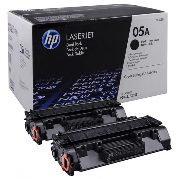 Картридж HP CE505D для HP LJ P2055/P2035/P2050, черный купить на OZON ...