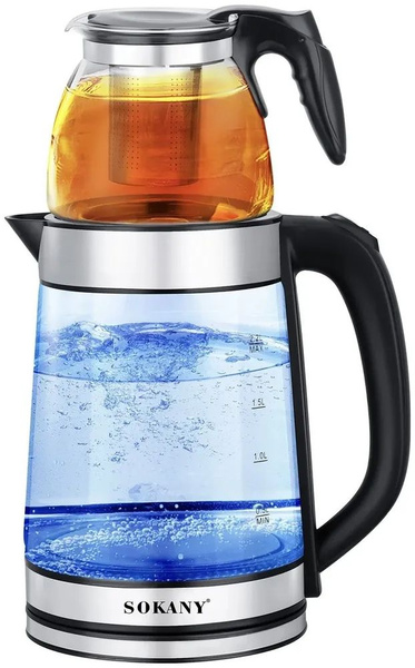 Электрический чайник Sokany SK-SH-1089, 1500Вт. 2.2л. купить на OZON по низкой цене (1884092081)