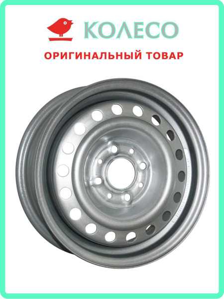 Колесный диск Trebl 15x6" PCD4x108 ET52.5 D63.3 Штампованный 9122334 ...