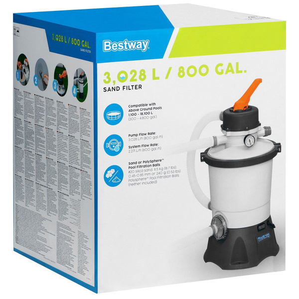 Песочный фильтр-насос Bestway 58515 (производительность 3028 л/ч) для ...