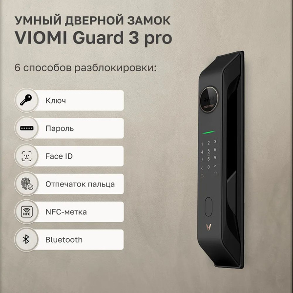 Умный дверной замок Viomi smart door lock Guard3pro LBT46B купить на ...