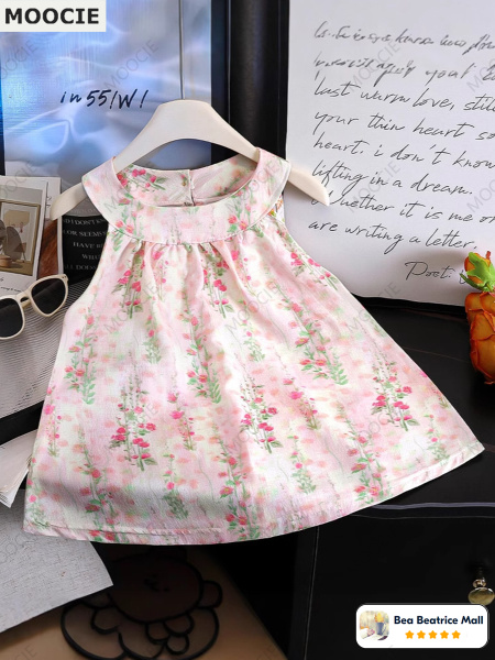 Сарафан Девочки MOOCIE пудровый Без рукавов Лавсан, размер 120 купить c доставкой на OZON по ...