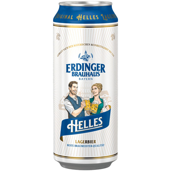 Пиво Erdinger Helles светлое 0,5 л ж/б купить на OZON по низкой цене (1936592947)