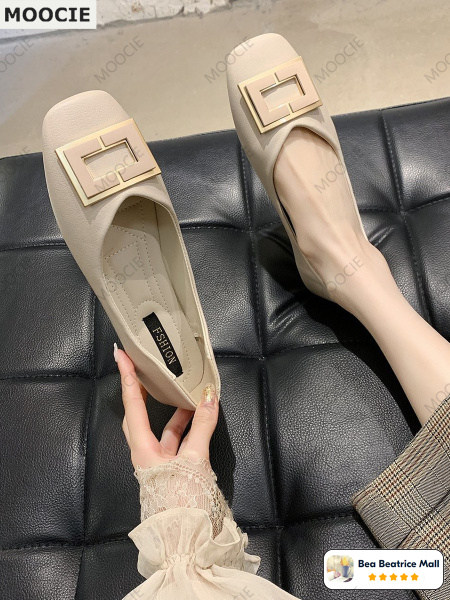 Мокасины Женский MOOCIE бежевый нейтральный, размер 36 Без застёжки Демисезон купить c доставкой ...