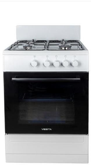 VESTA Газовая плита VGG 6021.1 с газовой духовкой, белый купить c ...
