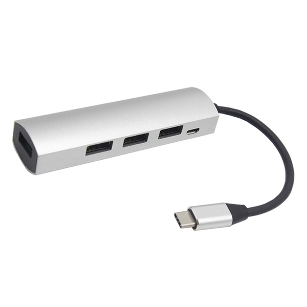 Разветвитель Usb C Type-c3.1 HUB 4-портовая док-станция Type-c HUB ...