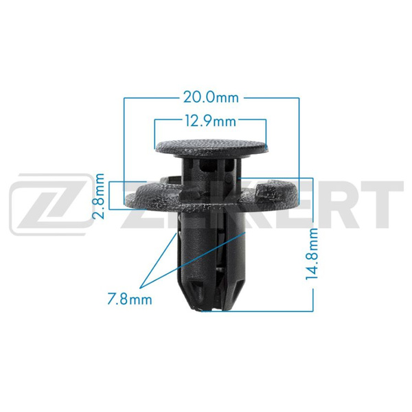 Клипса крепежная автомобильная, 10 шт. купить c доставкой на OZON по ...