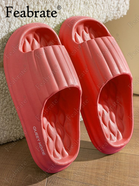 Шлепанцы Женский Feabrate, размер 39 EVA Круглый нос, Толстая подошва Без застёжки Лето купить c ...