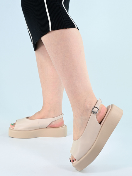 Босоножки Женский Ascalini Стандартный средний (до 9 см) Натуральная кожа, размер 38 9 Лето ...