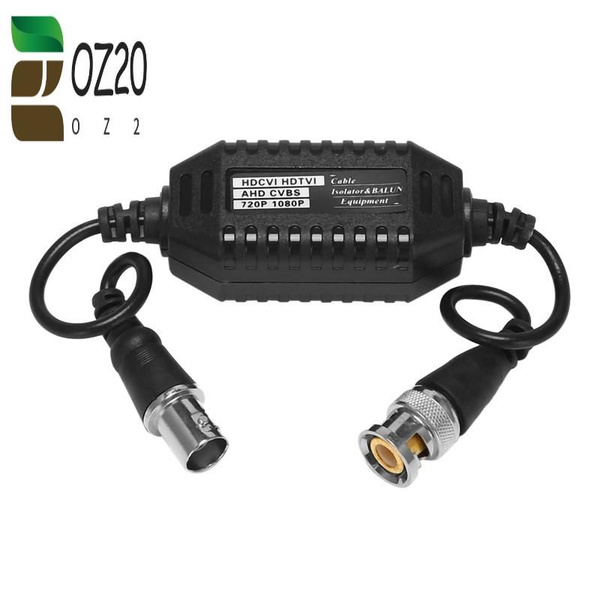 (X Q W T) Коаксиальный видеоизолятор контура заземления Balun BNC Male-Female совместим с камеры ...