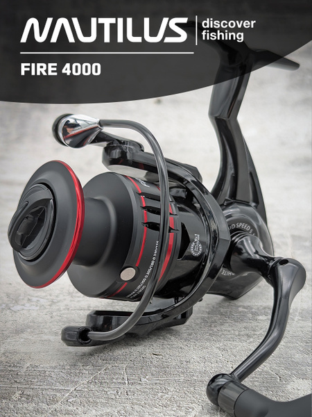 Катушка Nautilus Fire FD Spinning Reel 2024, Безынерционная, 4000, Передний фрикцион купить c ...