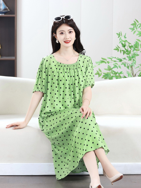 Ночная рубашка Женский размер 62 64 зеленый лишайник Китай рост 155 175 купить C доставкой на