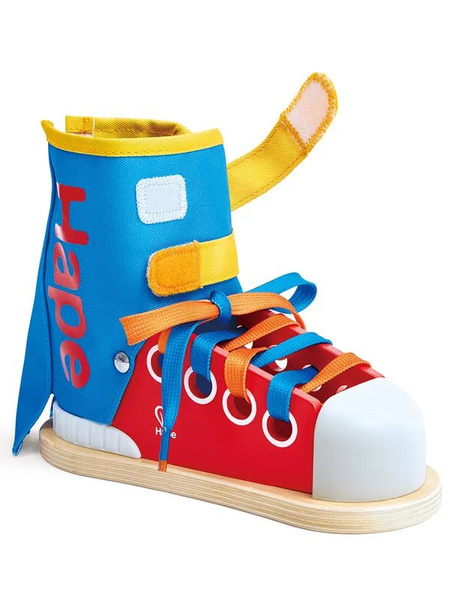 Шнуровка для малышей деревянная "Веселые гусеницы" HAPE, 15 предметов купить на OZON по низкой ...