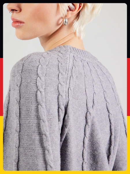 Свитер Женский OBJECT серый, размер 42, 44 Не указана дышащий материал купить c доставкой на ...