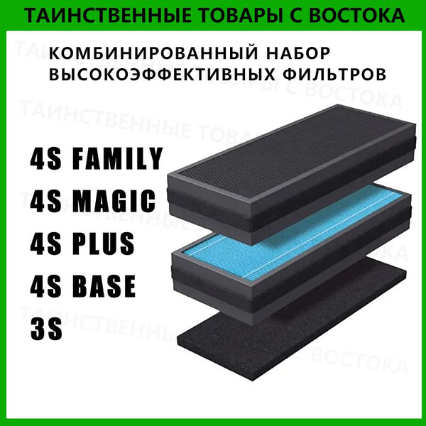 Комплект фильтров для 4S Family ,4S Magic ,4S Plus (4S Base, 3S) ( G4, HEPA H13, AK-4S ...
