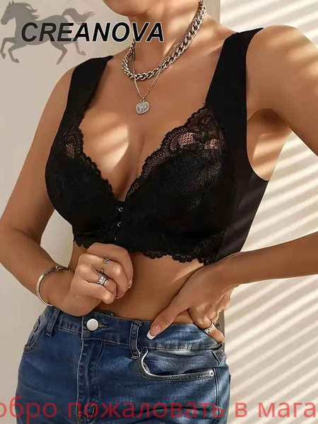 Бюстгальтер Женский, размер 100C, 100D черный Breathable Китай Крючки купить c доставкой на OZON ...