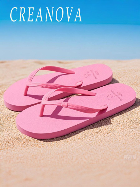 Сланцы Женский CREANOVA, размер 40, 41 EVA, Полиэстер с ПВХ покрытием Без застёжки Китай Лето ...
