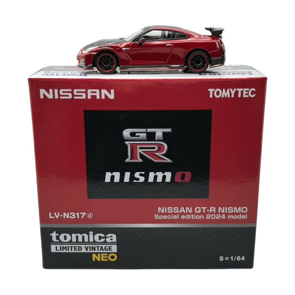 Машинка Tomytec 1/64 Tomica Limited Vintage(TLV) LV-N317d Nissan GT-R R35 Nismo Special Edition ...