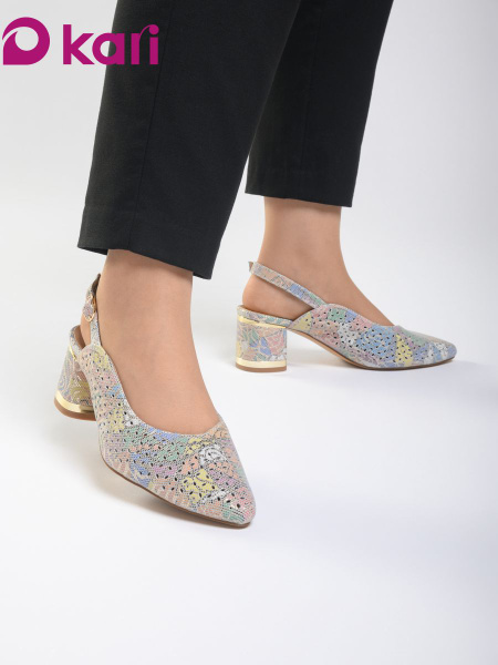 Туфли Женский Kari Натуральная кожа, размер 38 Стандартный средний (до 9 см) G Пряжка ...
