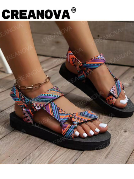 Сандалии Женский CREANOVA, размер 38 Ткань Лето Липучки купить c доставкой на OZON по низкой ...