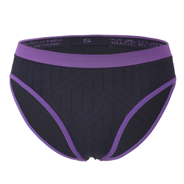 Трусы Женский HXD брифы Термолайт фиолетовый, размер 48 Низкая Китай Повседневный купить c ...