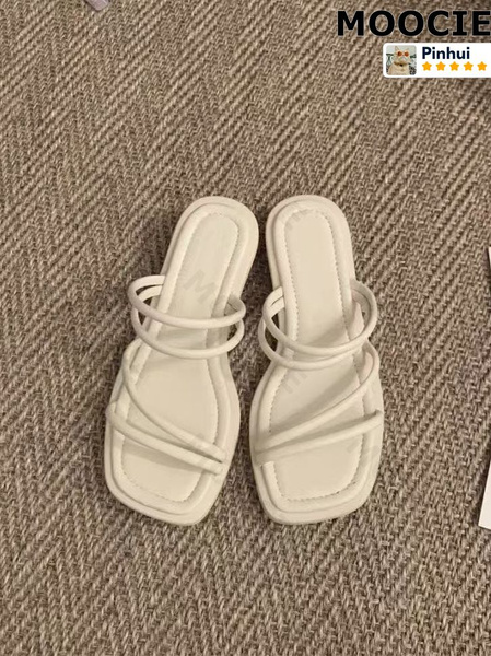 Босоножки Женский MOOCIE Без каблука, размер 36, 37 Круглый нос, Низкая модель Демисезон купить ...