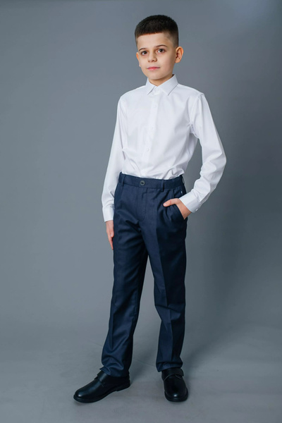 Брюки Мальчики Deloras синий, размер 164 На любой сезон купить c доставкой на OZON по низкой ...