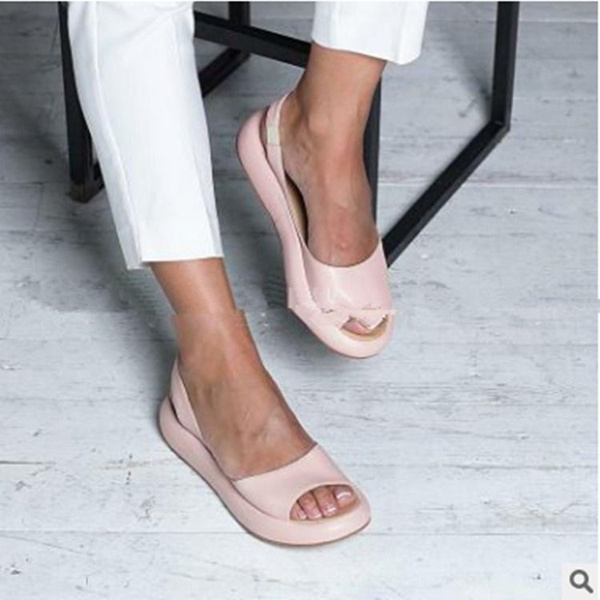 Босоножки Женский SYJYW Платформа Искусственная кожа, размер 38 Лето Молния купить c доставкой ...