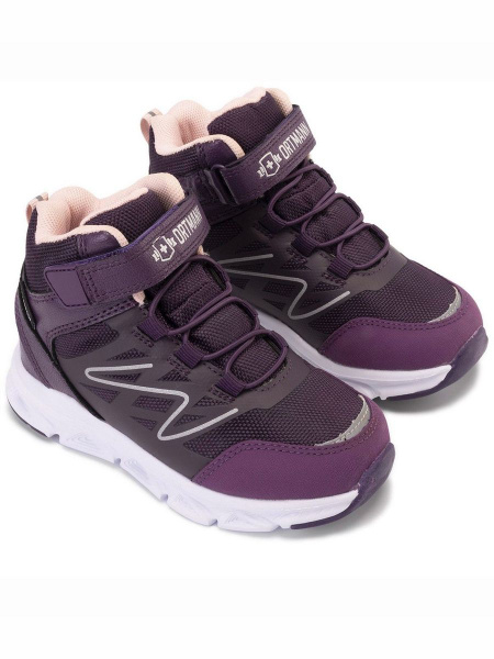 Ботинки Девочки Ortmann фиолетовый, размер 30 Демисезон Липучки, Система скоростной шнуровки ...