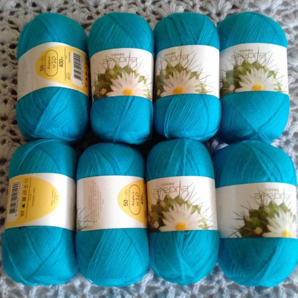 Пряжа Ареола Вискоза №10,цв. Бирюзовый купить на OZON по низкой цене ...