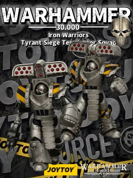 Tartarus Подвижная фигурка JOYTOY Warhammer 30K Iron Warriors Tyrant ...