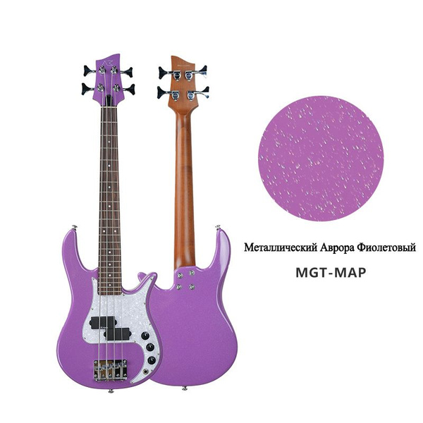 AKAMA MINI Groove T 33-дюймовая электрическая бас-гитара, 4-струнная ...
