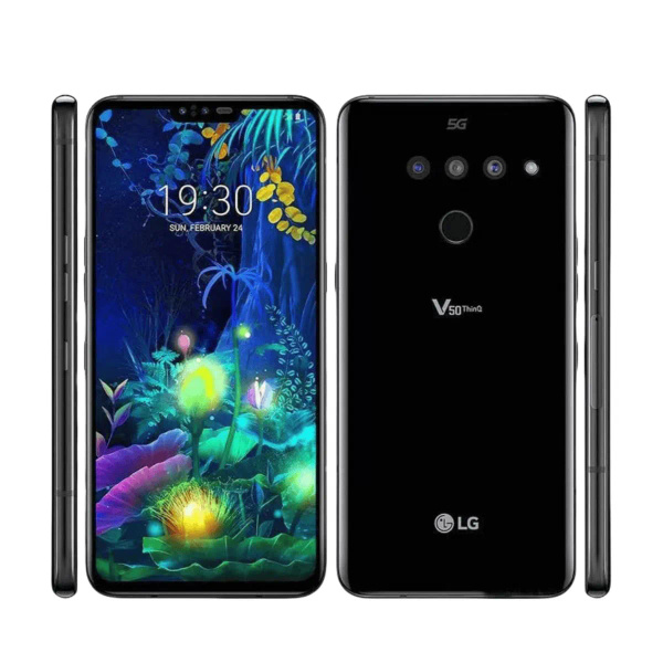 Смартфон LG V50 ThinQ ，Процессор Qualcomm Snapdragon 855， 128 ГБ 6 ГБ Черный OLED/AMOLED 1 SIM ...