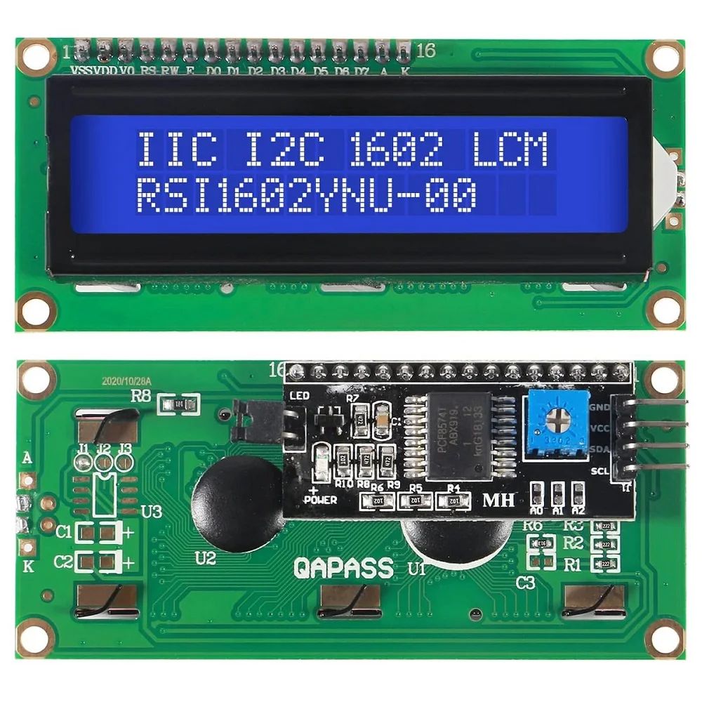 Lcd дисплей 1602 синий с I2c модулем для Arduino Nodemcu Stm32 купить на Ozon по низкой цене