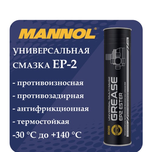 94 отзыва на Многоцелевая густая смазка/EP-2 Multi MoS2 MANNOL (400гр ...