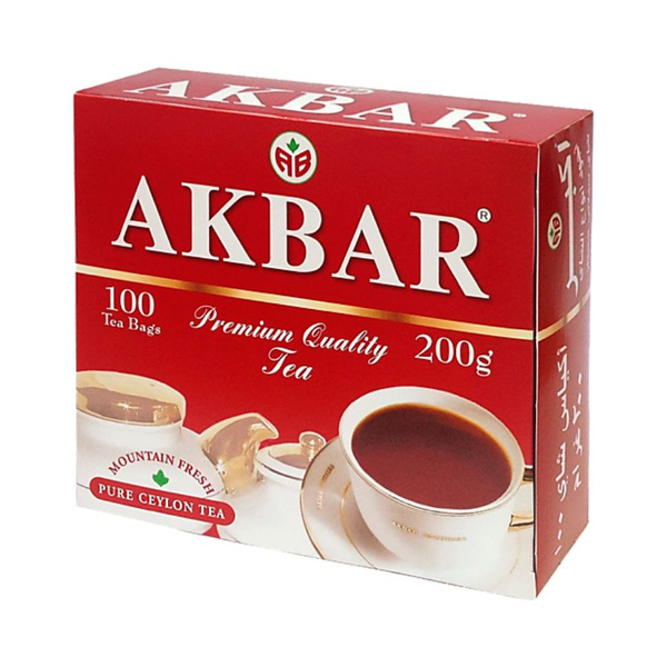 Чай черный Акбар LIMITED EDITION красно-белый 100 пакетиков - купить с ...