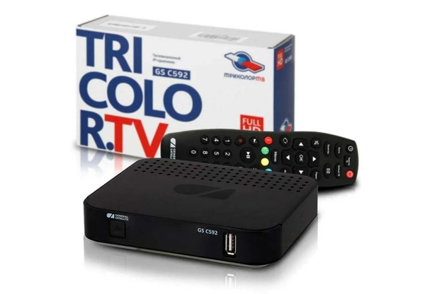 ТВ-ресивер General Satellite Триколор ТВ GS C592, черный купить по выгодной цене в интернет ...