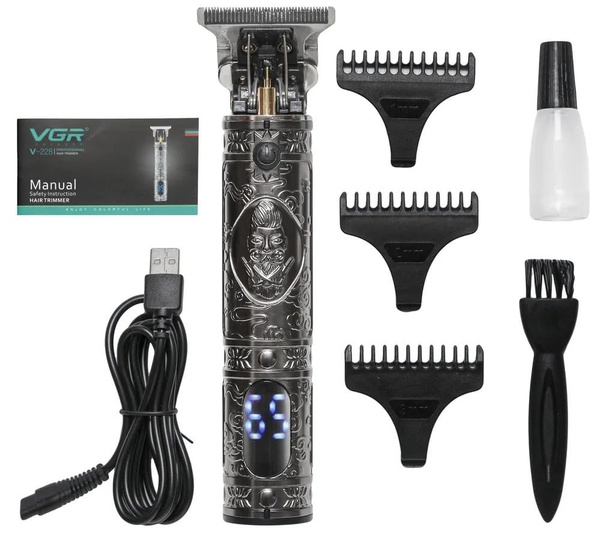 Триммер для волос, бороды и усов / V 228 серебро купить на OZON по низкой цене (1421225397)