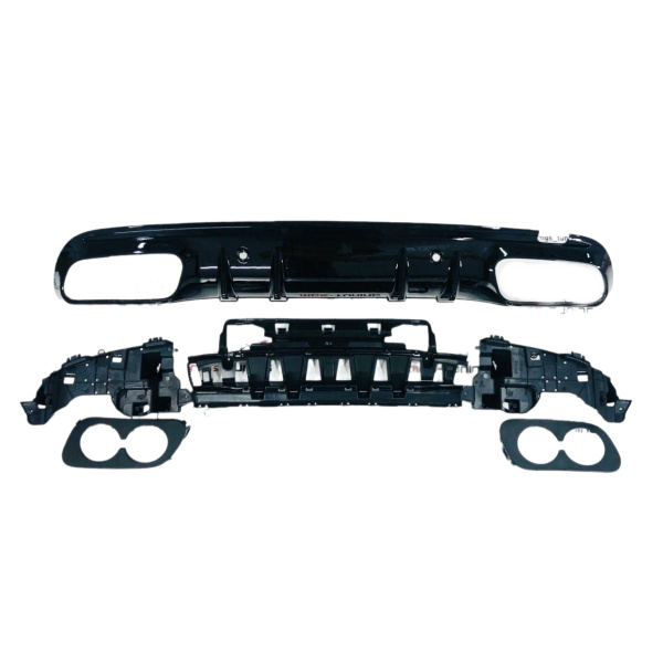 Диффузор для Mercedes C-class w205 С43 AMG черный купить по низкой цене ...