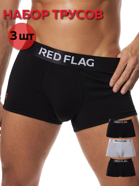 Трусы RED FLAG, 3 шт - купить с доставкой по выгодным ценам в интернет-магазине OZON (1422449024)