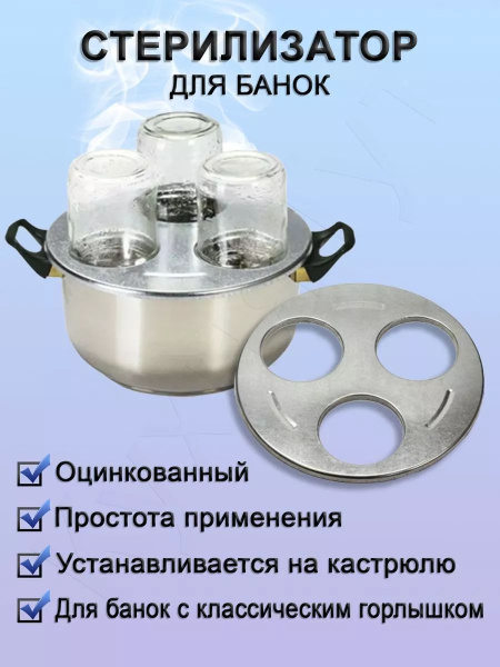 Стерилизатор для банок, 2 предм. - купить с доставкой по выгодным ценам ...